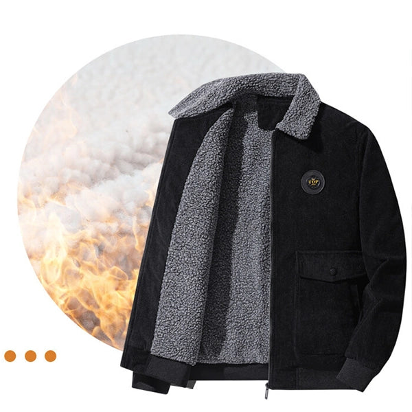 Men’s Fall/Winter Jacket – Insulated, Soft Lining, Full-Zip Casual Fit ...