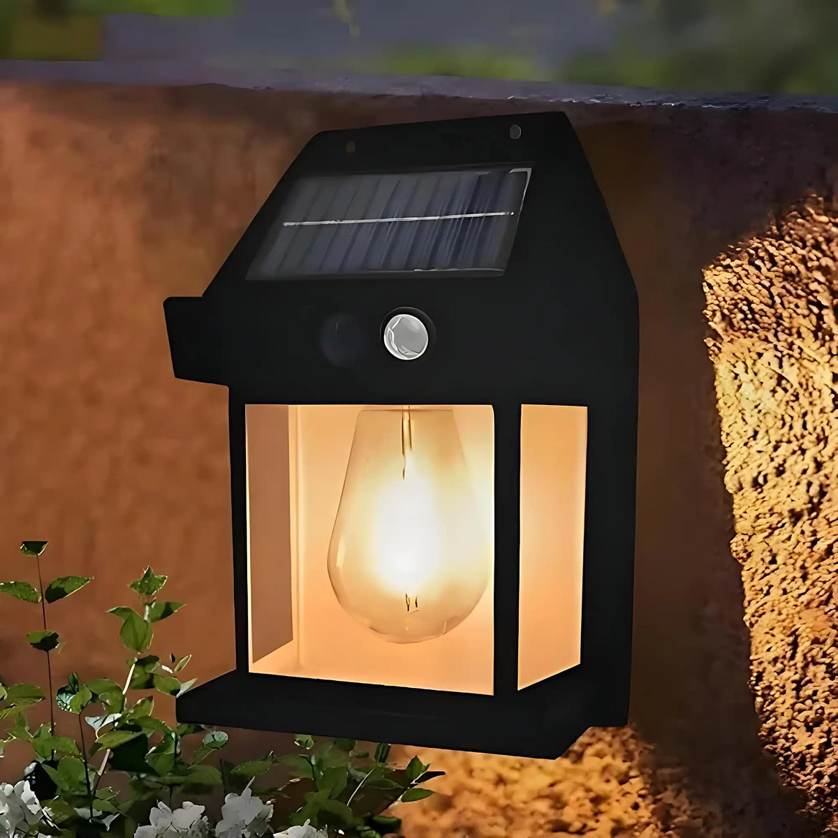 Solar Tungsten Bulb Light 360 Motion Sensor Bright LED Wall Light ...