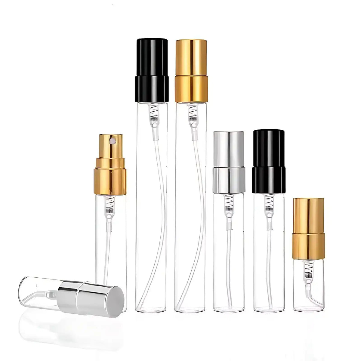 Travel-Size Glass Perfume Atomizer Bottles (2ml, 3ml, 5ml, 10ml) - Cle ...